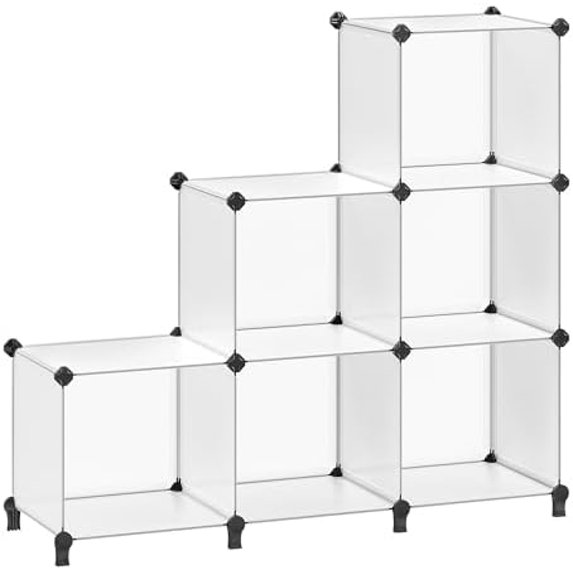 6 Cube Storage Organizer, Modular Bookshelf, DIY Closet Organizers and ...