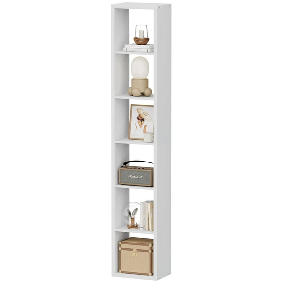 6 Cube Storage Organizer Single Row, Cube Shelf with Heavy-Duty Thick ...