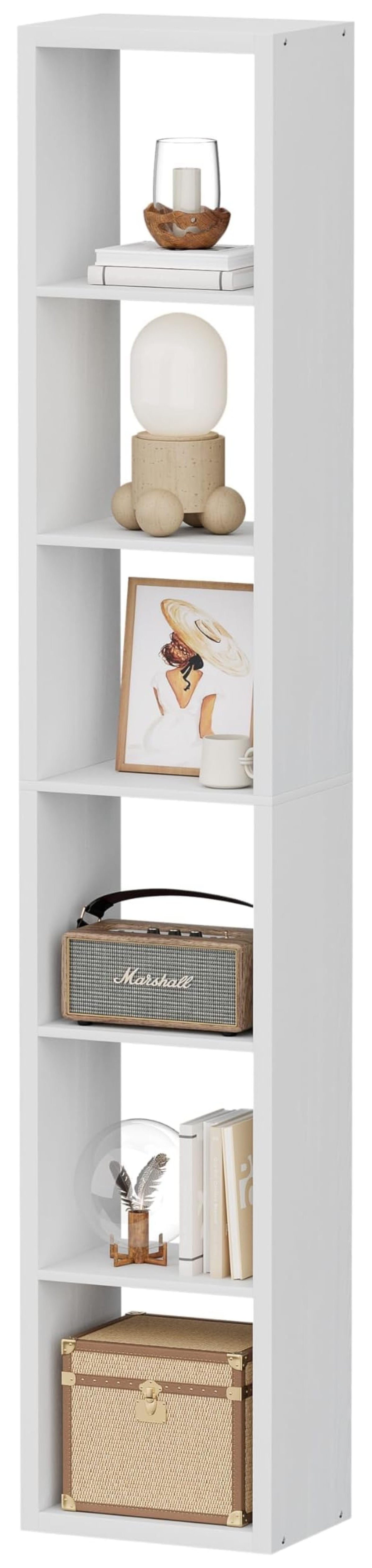 6 Cube Storage Organizer Single Row, Cube Shelf with Heavy-Duty Thick ...