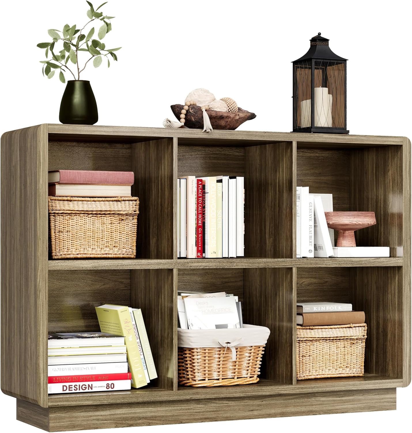 6 Cube Storage Organizer, Wooden Bookcase with Storage, Cube Storage ...