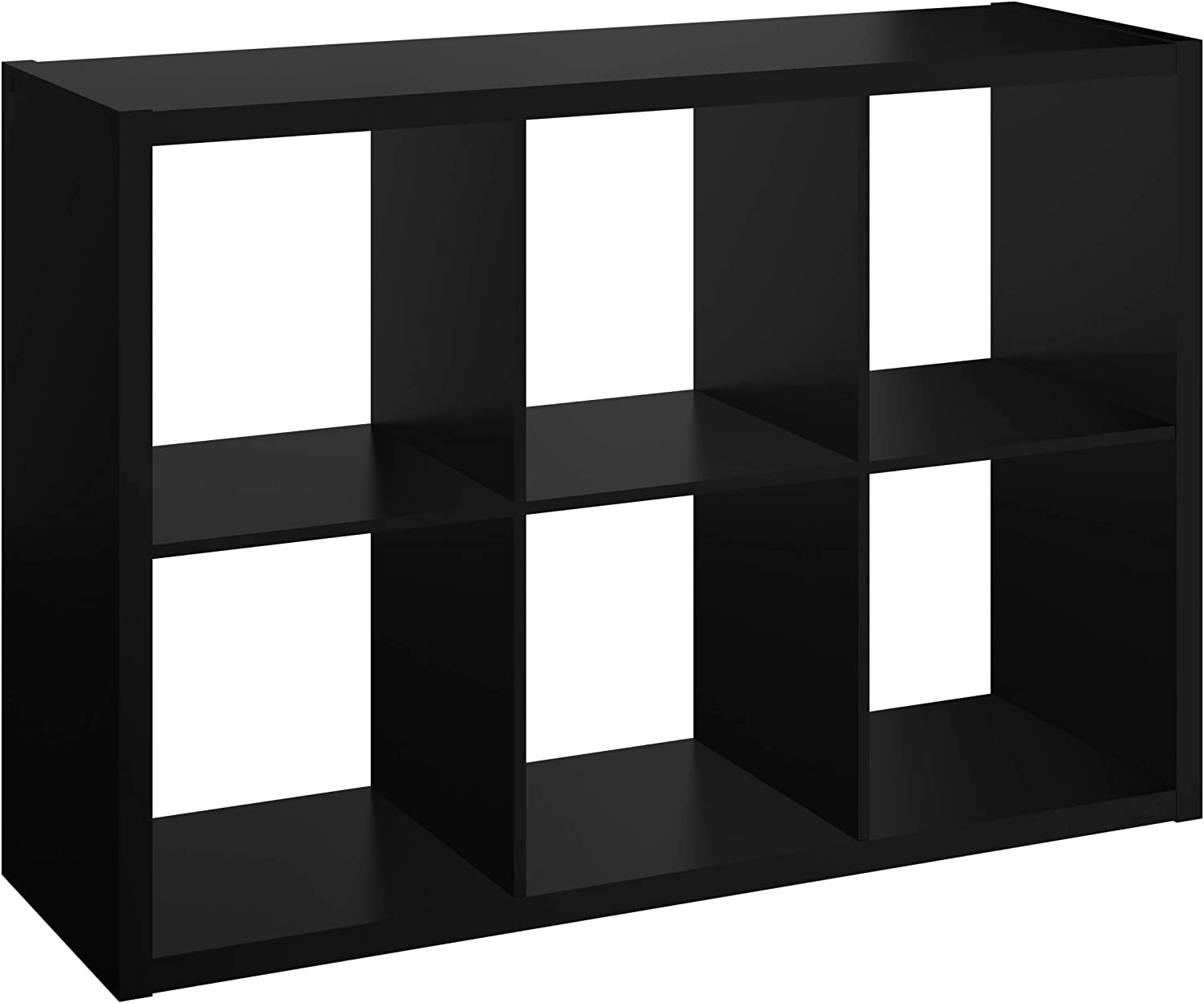 6 Cube Storage Shelf Organizer Bookshelf with Open Back, Vertical or ...