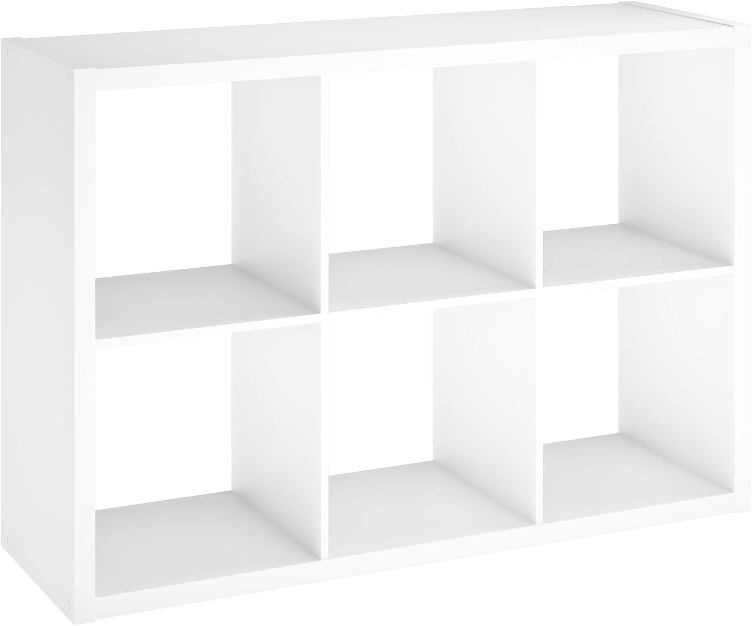 6 Cube Storage Shelf Organizer Bookshelf with Open Back Vertical or ...