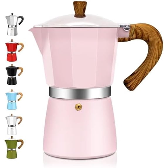 6 Cup Aluminum Espresso Stovetop Moka Pot Express Coffee Maker ...