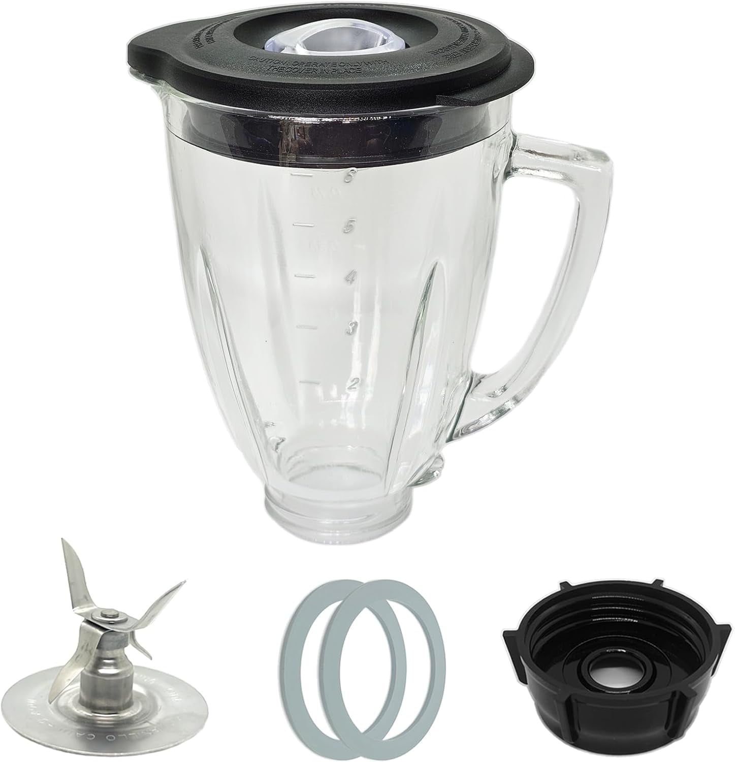 6 Cup Blender Glass Jar Replacement Parts with Blade for izer Classic ...
