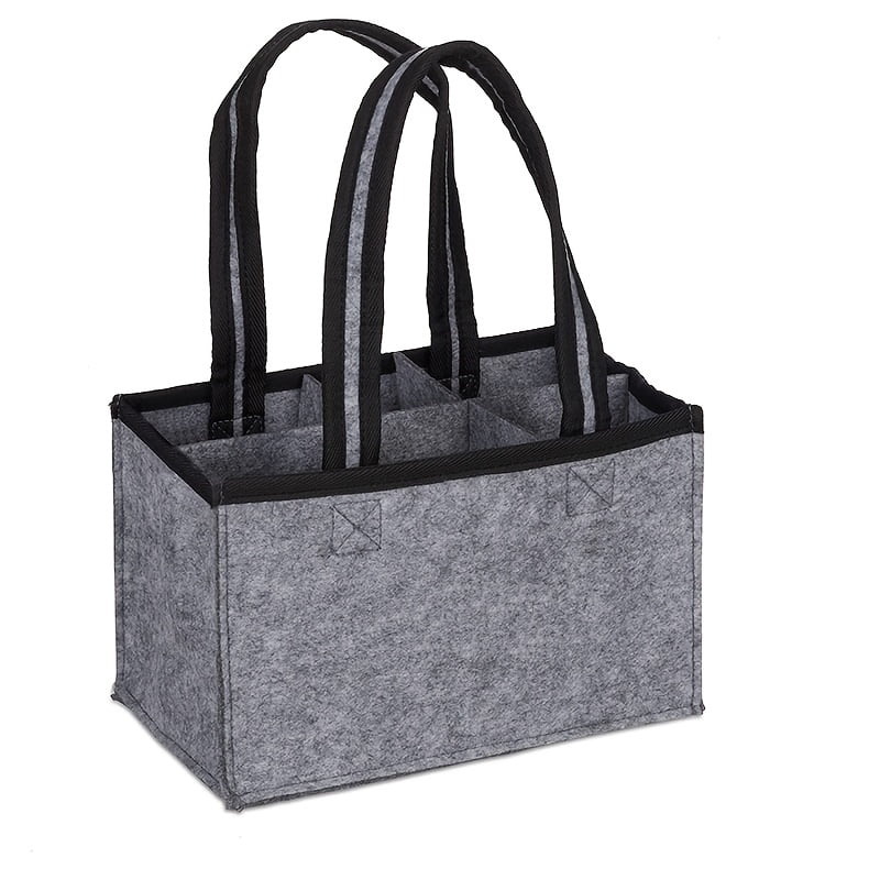 6-Cup Reusable Beverage Carrier Basket with Dual Handles, Portable ...