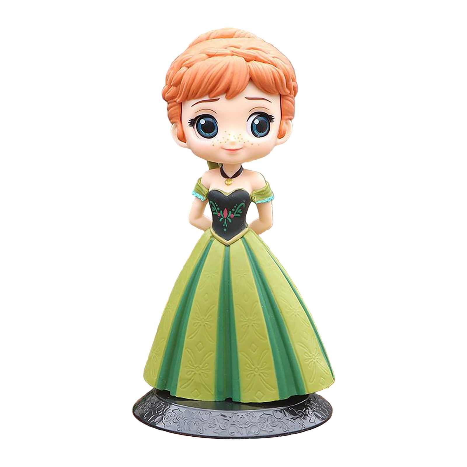 6" Cute Frozen Anna Cartoon Statue, Small Figures, Action Figures ...