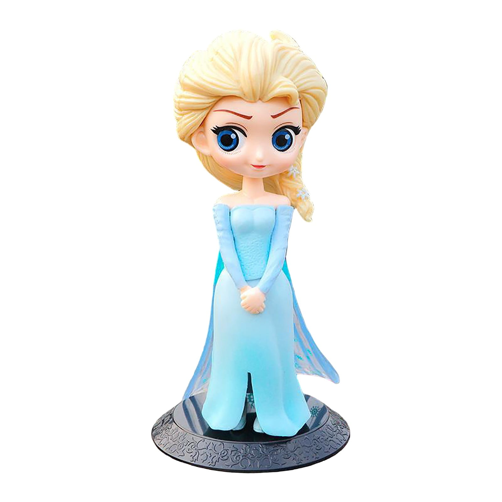 6" Cute Frozen Elsa Princess Cartoon Statue, Small Figures, Action ...