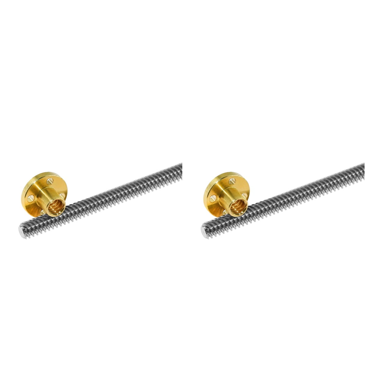 FUEENIRVA T Shape Lead Screw with Nut for 3D Printer Stepper Motor 2Pcs ...
