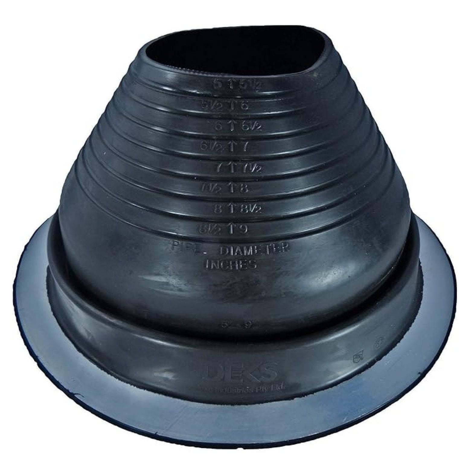 #6 - DF106B - ROUND Black EPDM flexible Pipe Flashing, Roof Jack, Pipe ...