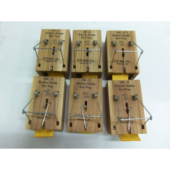 6 DK-2 Death Klutch Gopher Getter Box Trap Mole TrapTrapping Mole Free ...