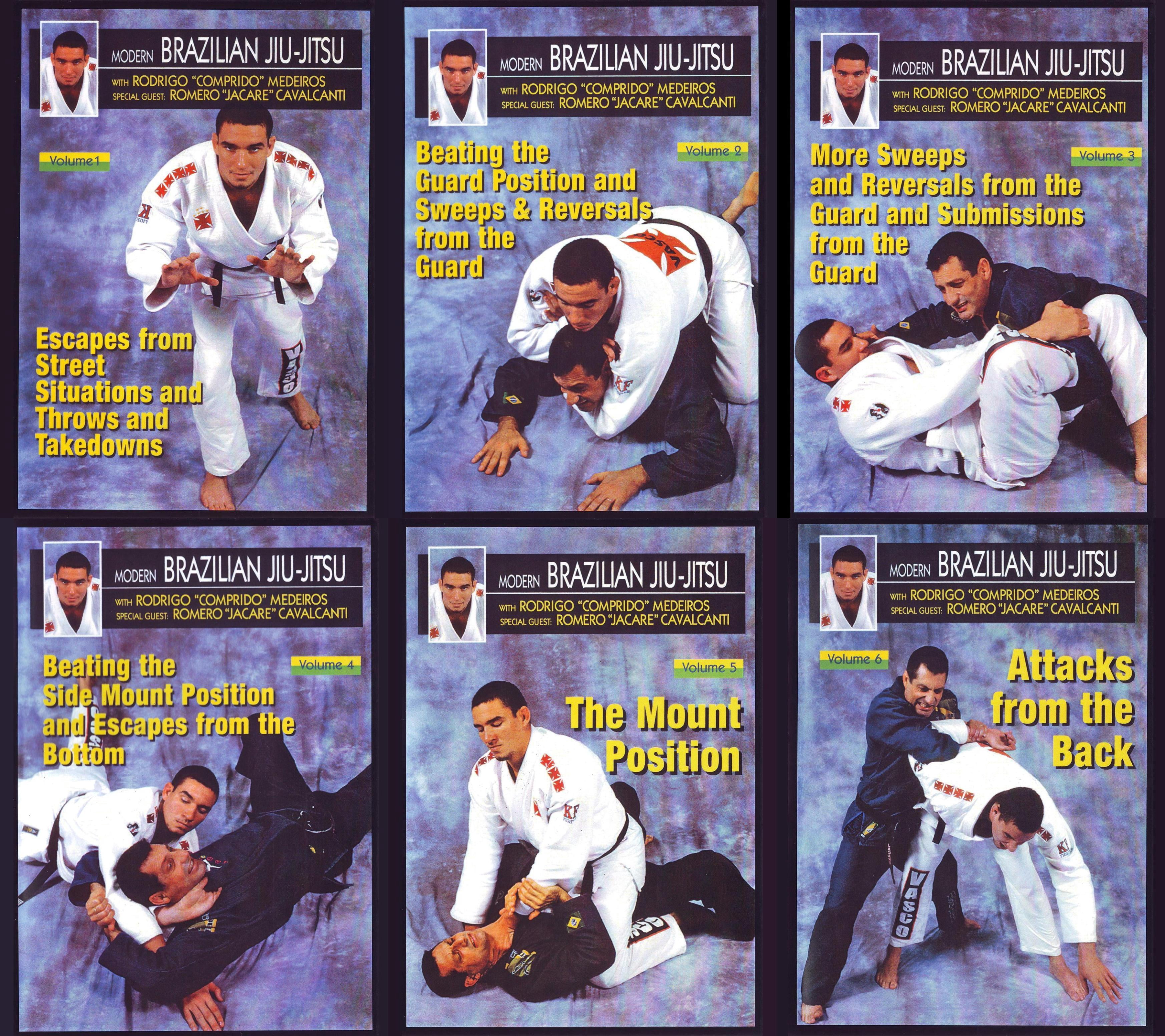 6 DVD SET Modern Brazilian Jiu Jitsu - Medeiros - Walmart.com