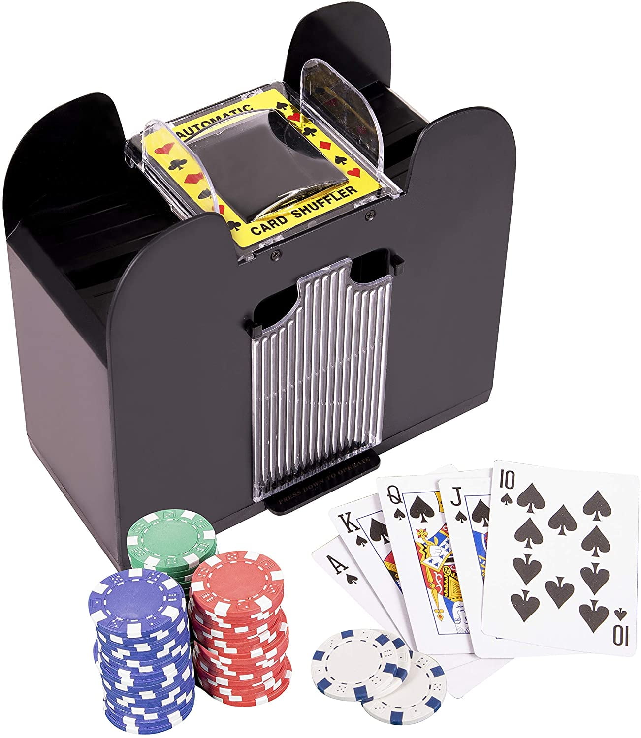 Walmart 6 Deck Professional Playing Card Shuffling Machine - Battery ...