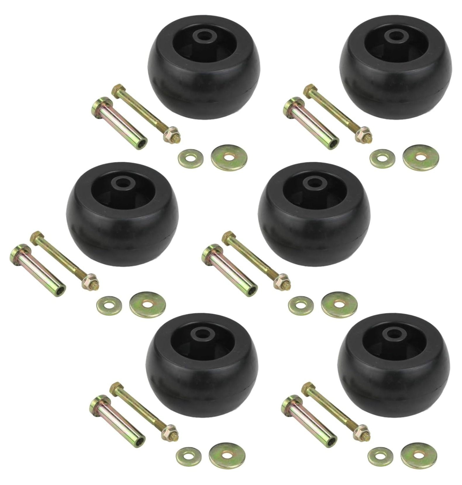 6 Deck Wheel Kit for Exmark Lazer Z Toro Groundsmaster Zero Turn Mowers ...
