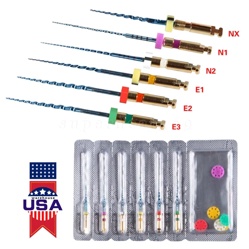 6* Dental Endodontic Endo Files Niti Rotary Tip Assorted 25Mm For Endo ...