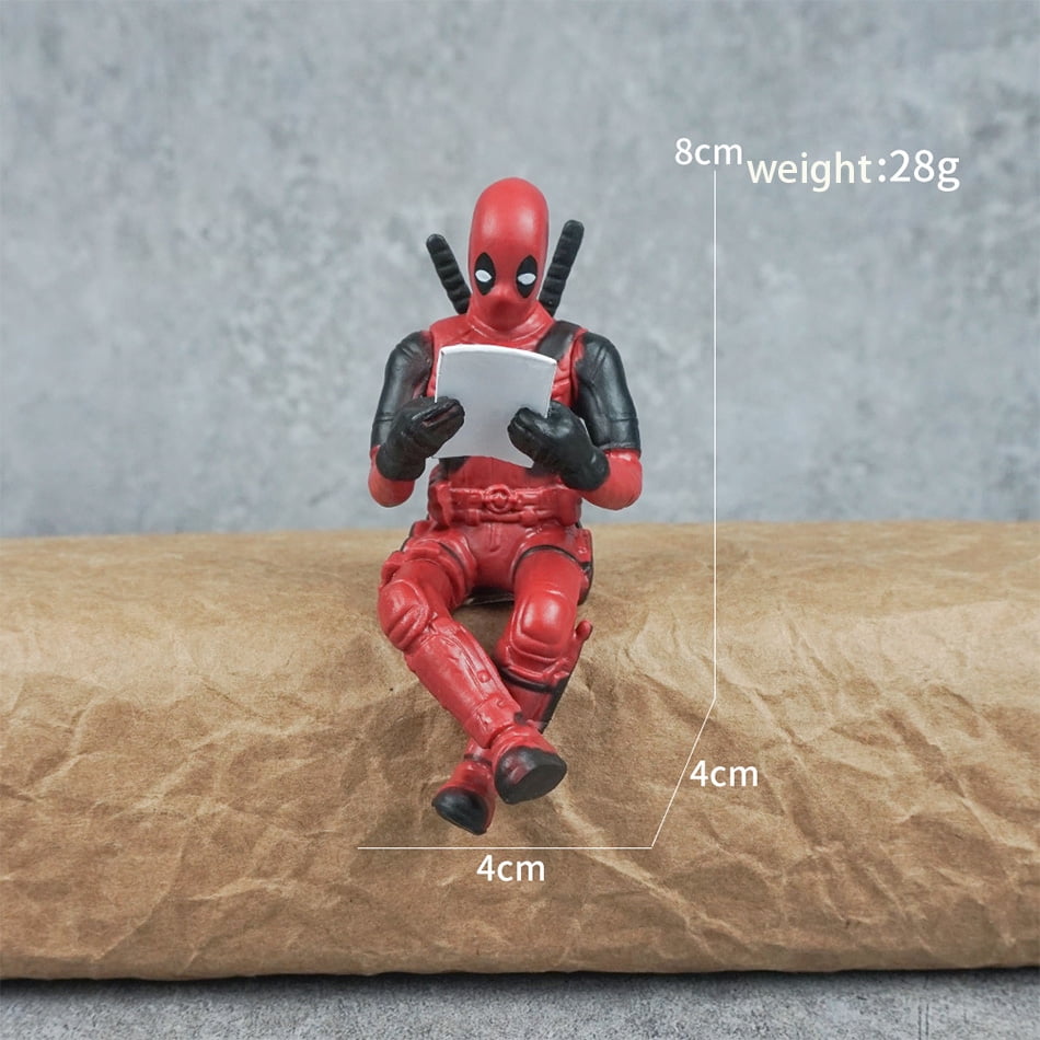 6 Desk Decoration Deadpool Car Home Office 8cm X-MAN Funny Cute Figure ...