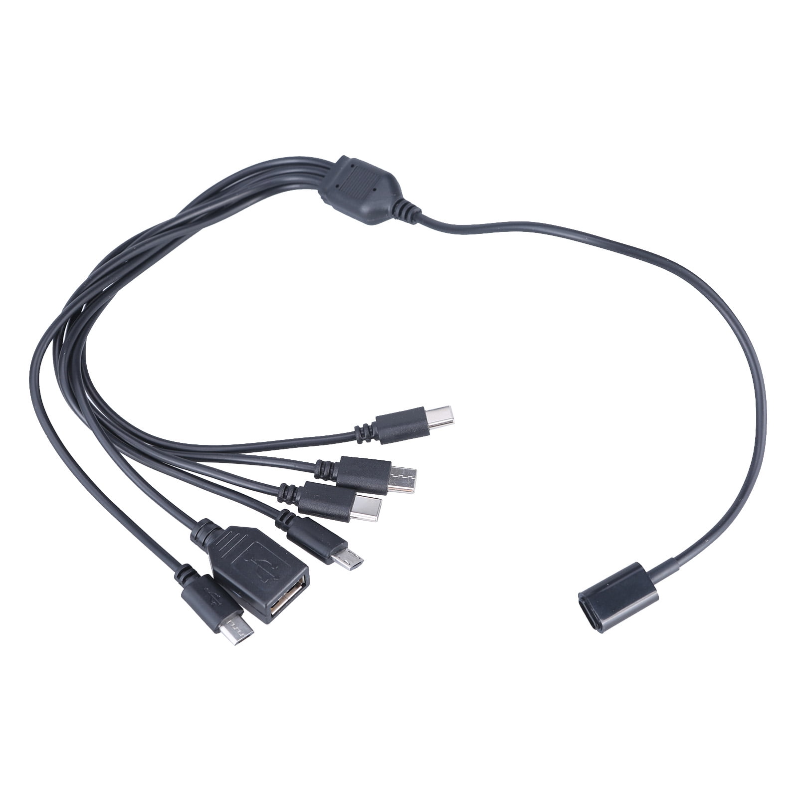6 Device Charging Cable With USB And USB Outputs Multi Charging Cable ...