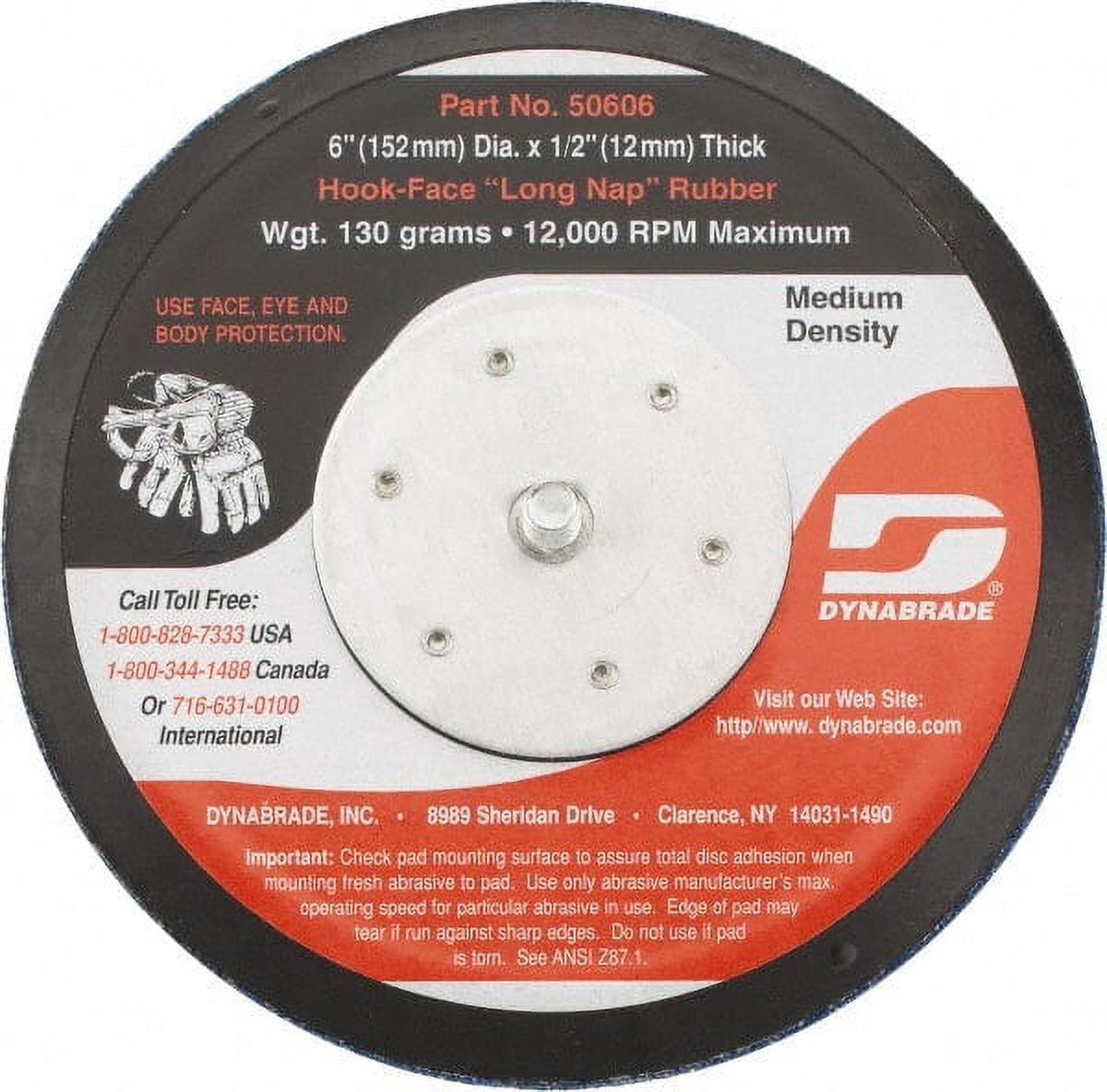 6" Diam Hook & Loop Disc Backing Pad - Walmart.com