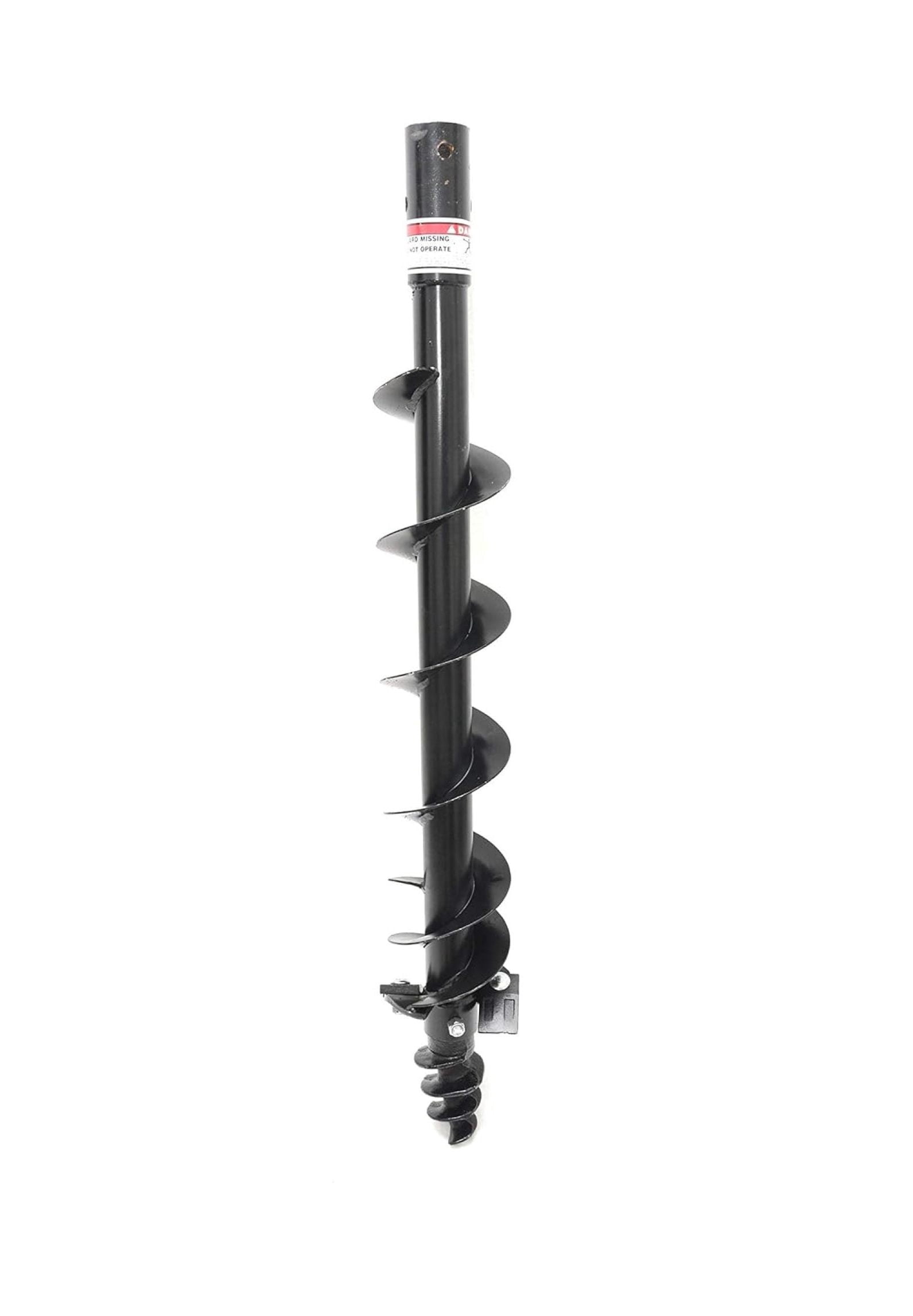 6" Diameter Reinforced 3-Point Auger Bit for 2" Round Drive Post Hole ...