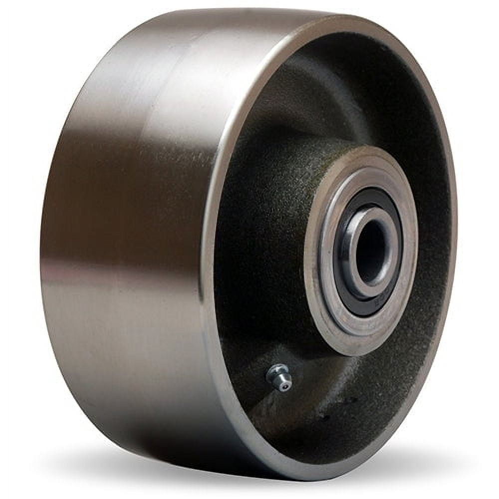 6" Diameter x 2 1/2" Wide Forged Steel Wheel with 3/4" Precision Ball ...