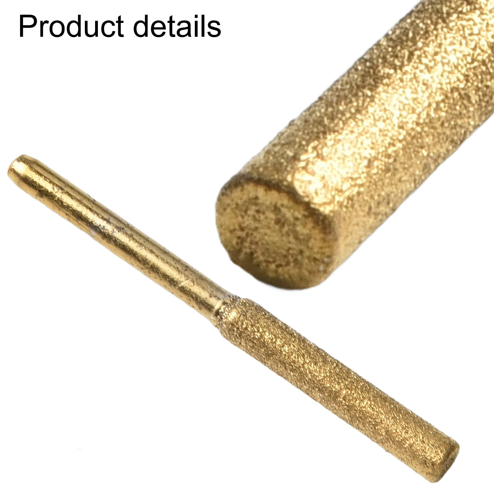 6×Diamond Coated Cylindrical Burr Chainsaw Sharpener Stone File Chain ...