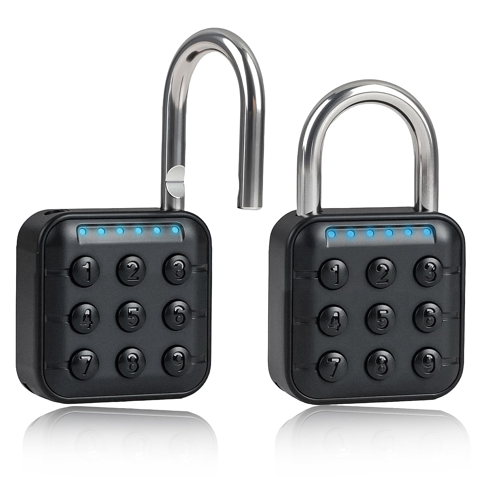 6 Digit Combination Padlock Gym Locker Lock Black IP55 Waterproof ...
