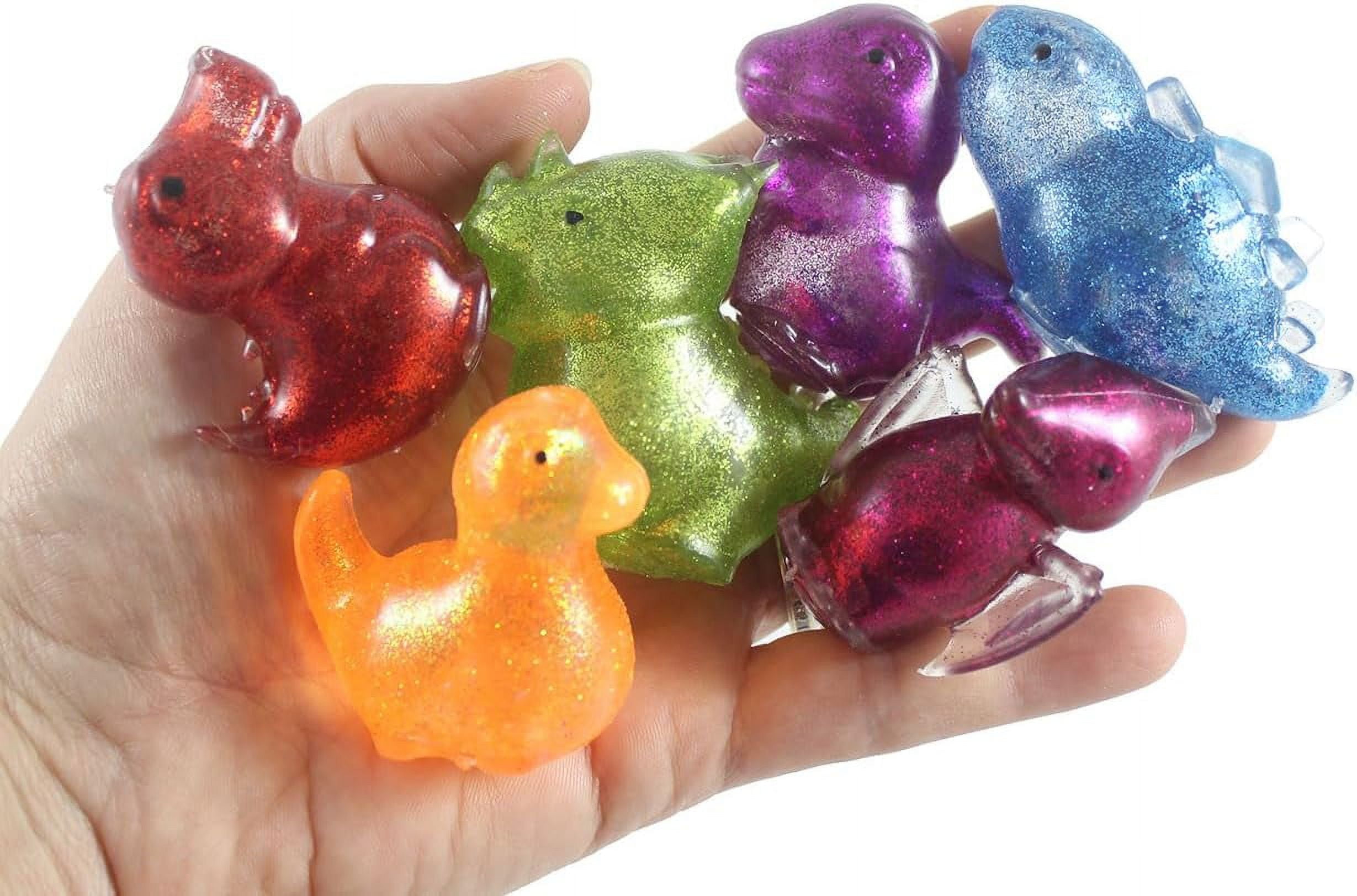 6 Dinosaur Sugar Ball - Dino Thick Glue/Gel Syrup Molasses Stretch Ball ...