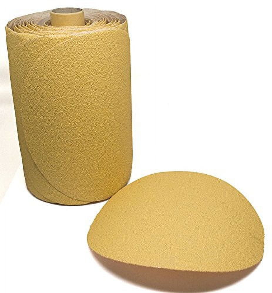 6" Discs on a Roll - PSA Gold DA Sanding Paper (100 Discs - 80 Grit ...