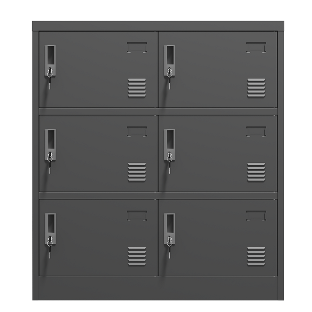 6-Door Employee Storage Locker, Metal Lockers for Office, Gym, School ...