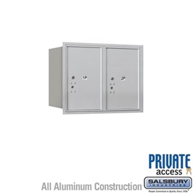 6 Door High Recessed Mounted 4C Horizontal Parcel Locker with 2 Parcel ...