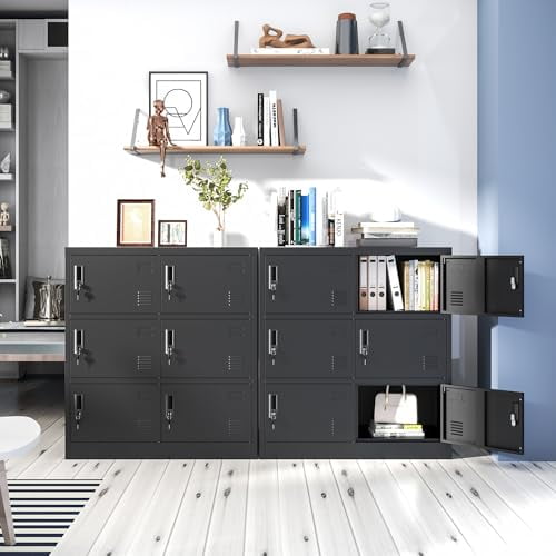 6 Doors Locker for Employee, Metal Storage Cabinet with Locks, Steel ...