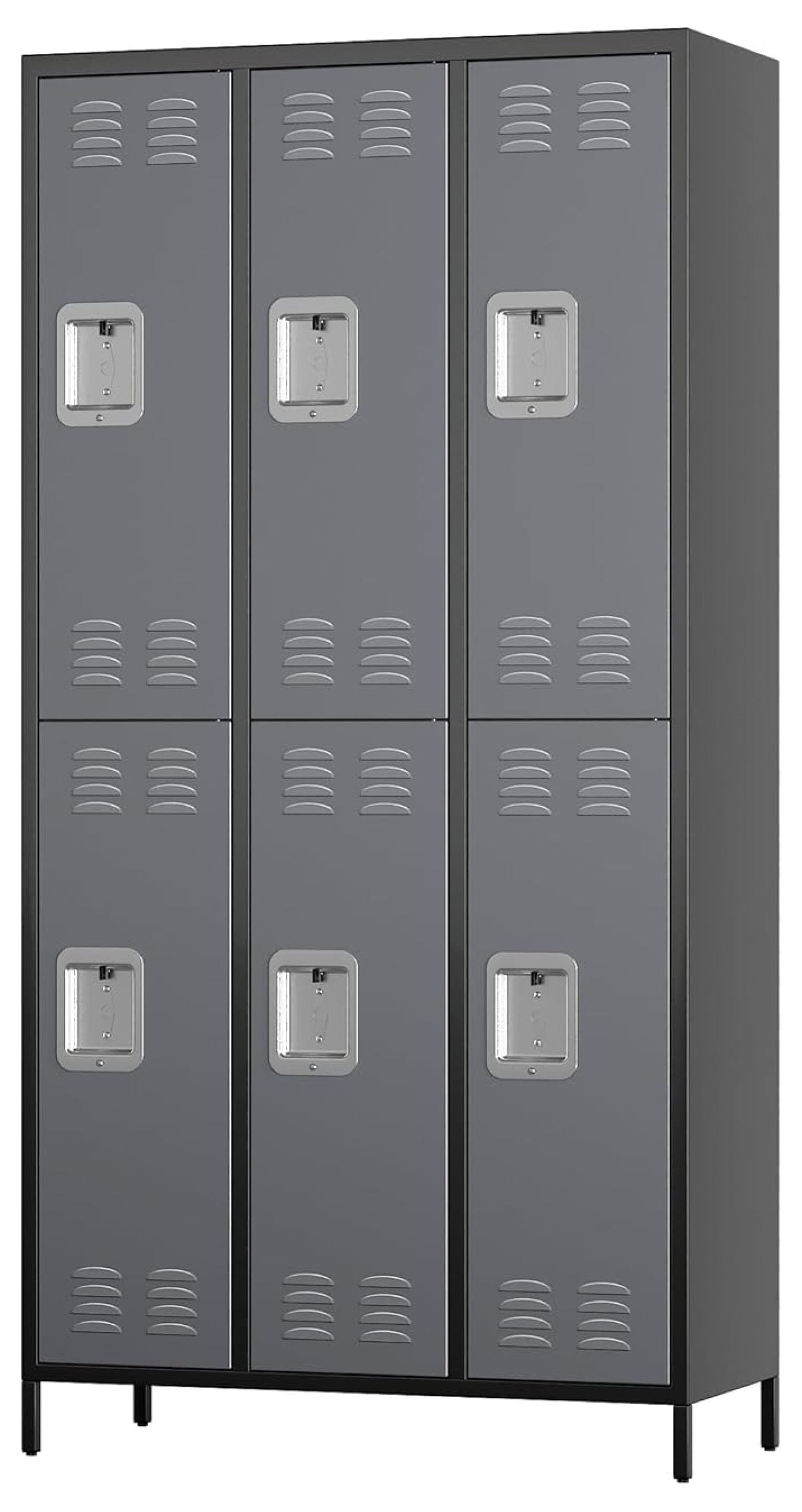 6 Doors Metal Locker Combination with 18 ,Industries Double Tier Metal ...