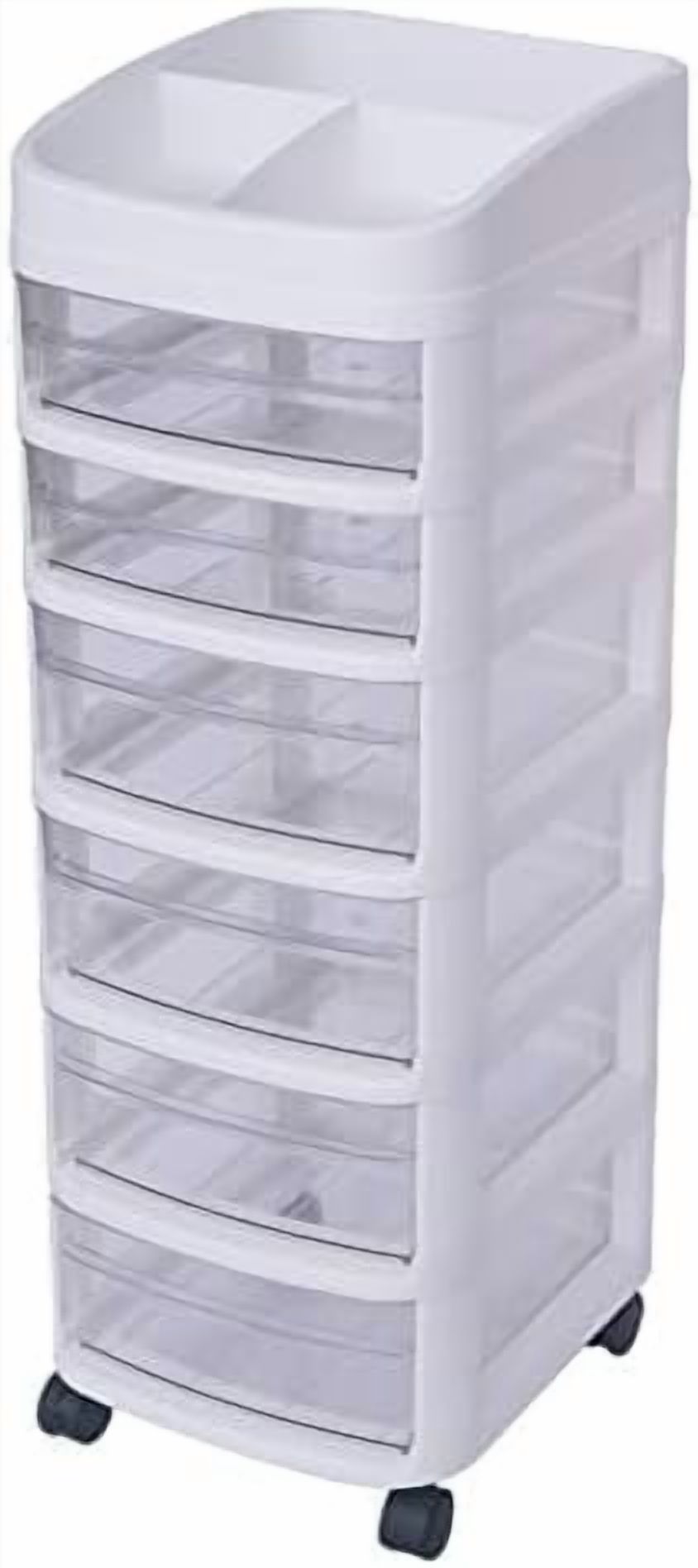 6 Drawer Cart Rolling Storage Cart Plastic Organizer Storage Tower ...