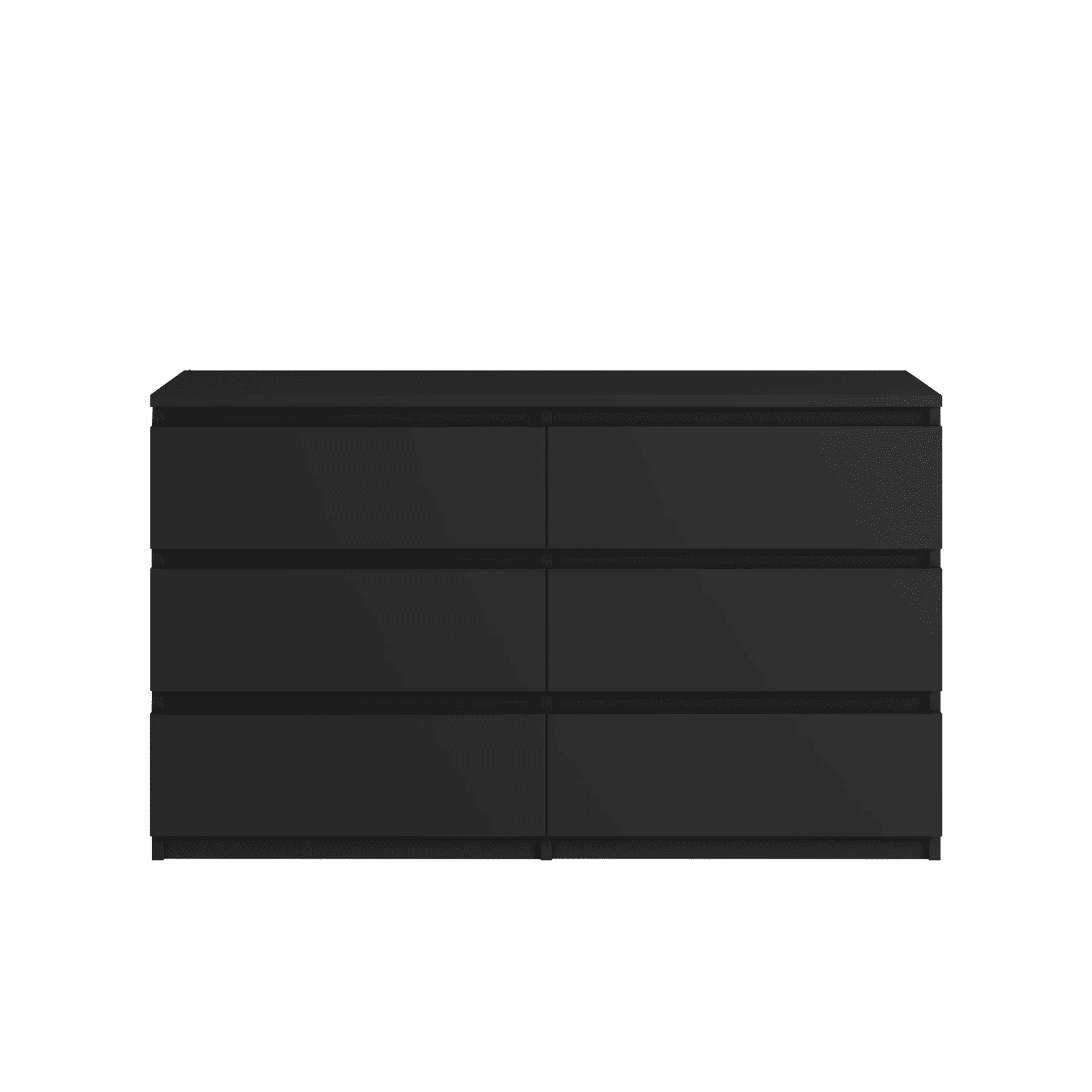 6 Drawer Double Dresser, Modern 6 Chest of Drawers with Wide Drawers ...