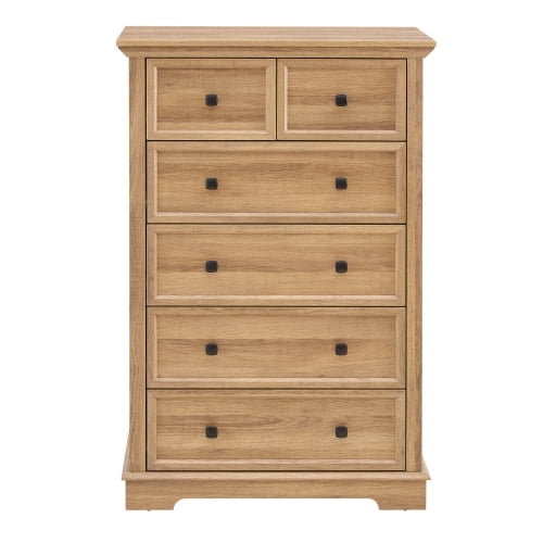 6 Drawer Dresser, 6 Drawers cabinet Tall Chest of Drawers Closet Organizers Storage Clothes ...