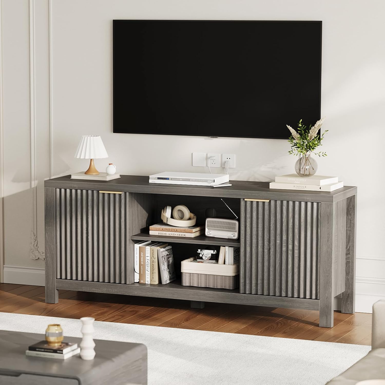 6 Drawer Dresser, Vintage Chest of Drawers with Bevel Design, Modern ...