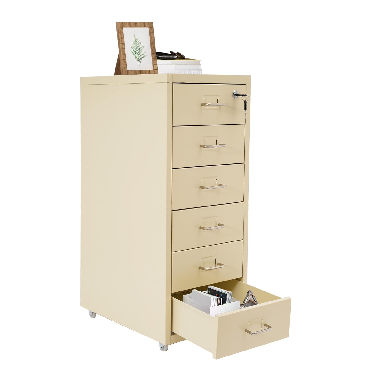 6 Drawer File Cabinet, Cold-rolled Steel Metal Office Filing Cabinets ...