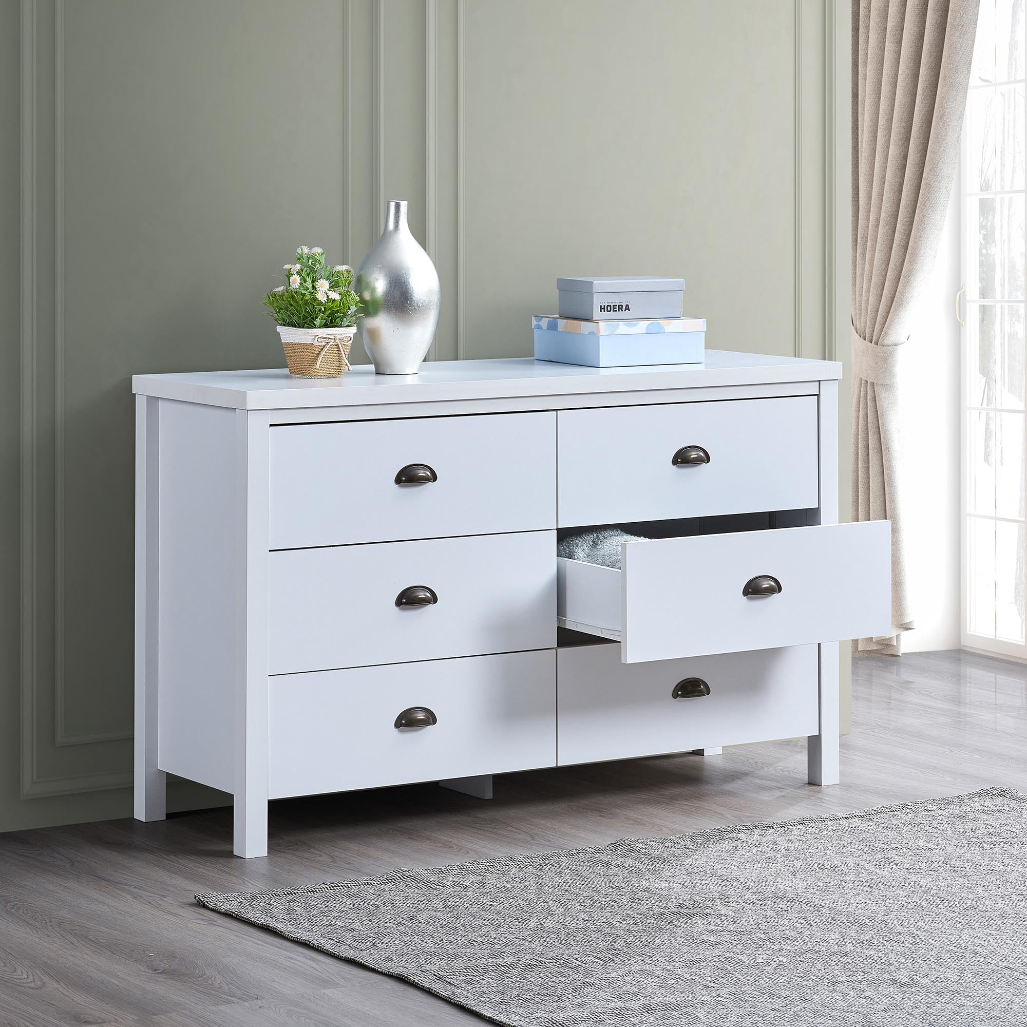 6 Drawer Master Dresser with Interlock Drawer Feature – Drawer Slide ...