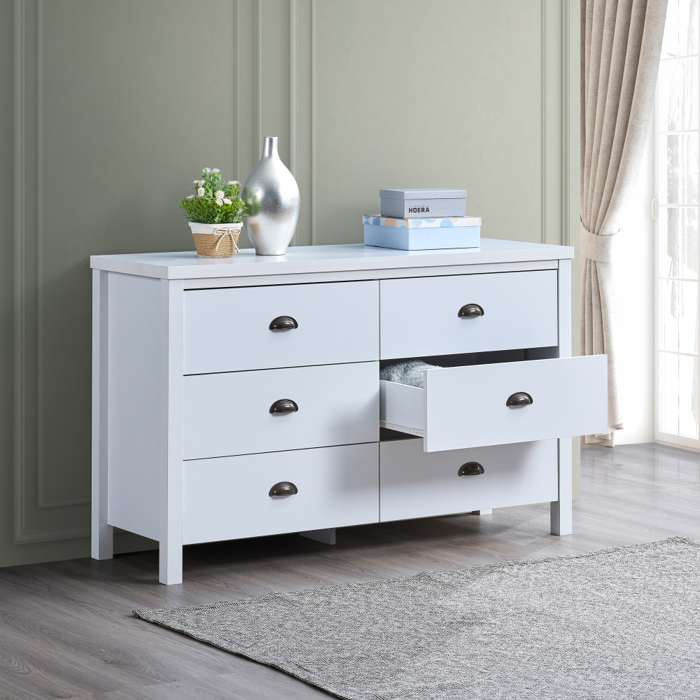 6-Drawer Master Dresser with Interlock Drawer, Dresser Chest with ...