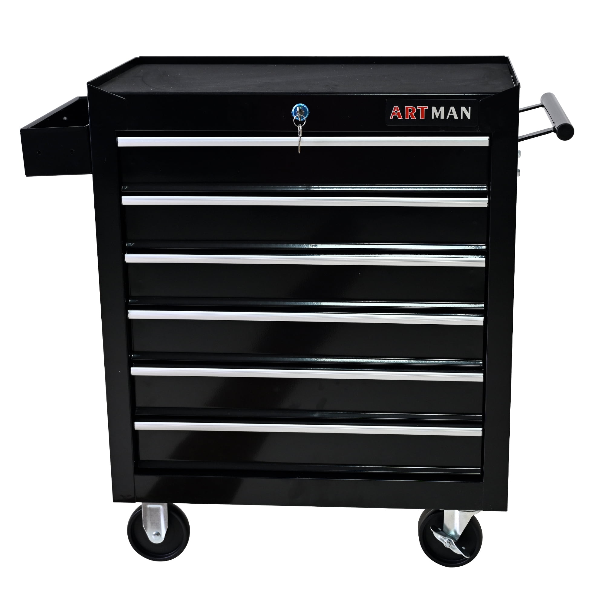 6-Drawer Multifunctional Tool Cart with Wheels Portable Tool Chest for ...