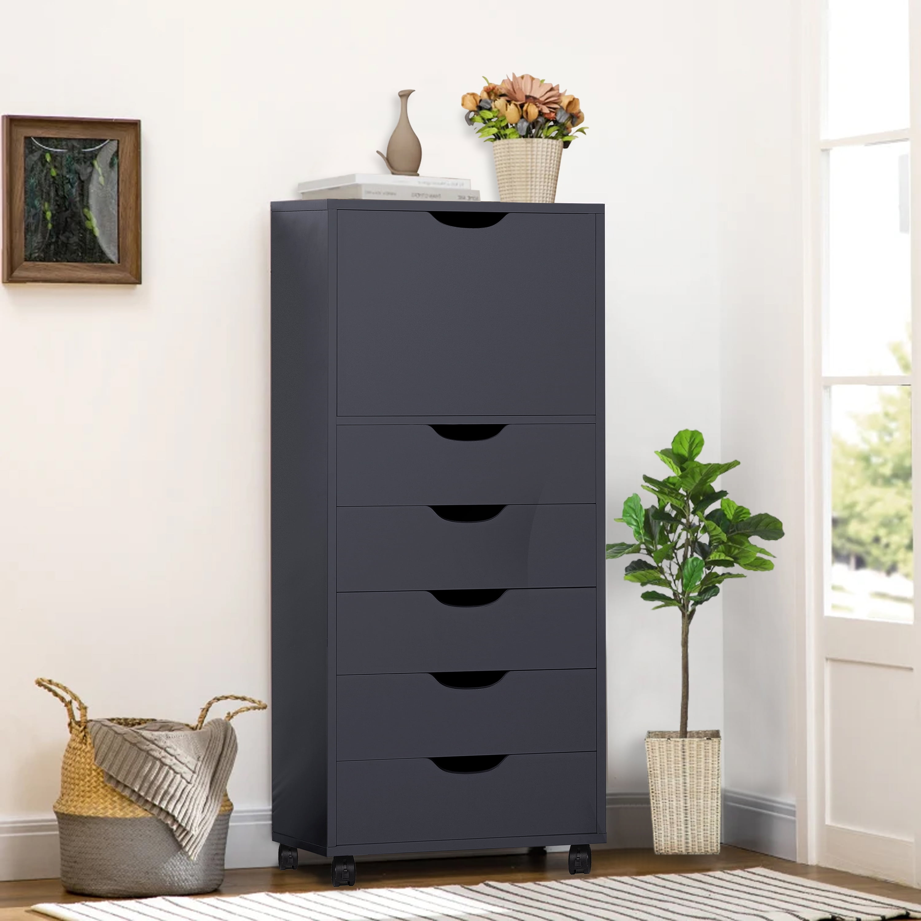 6 Drawer Office Storage File Cabinet, Under Desk Storage file Cabinets ...