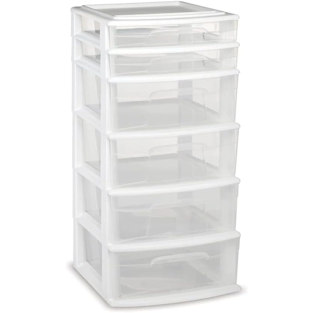 6 Drawer Plastic Storage And Organizer Tower