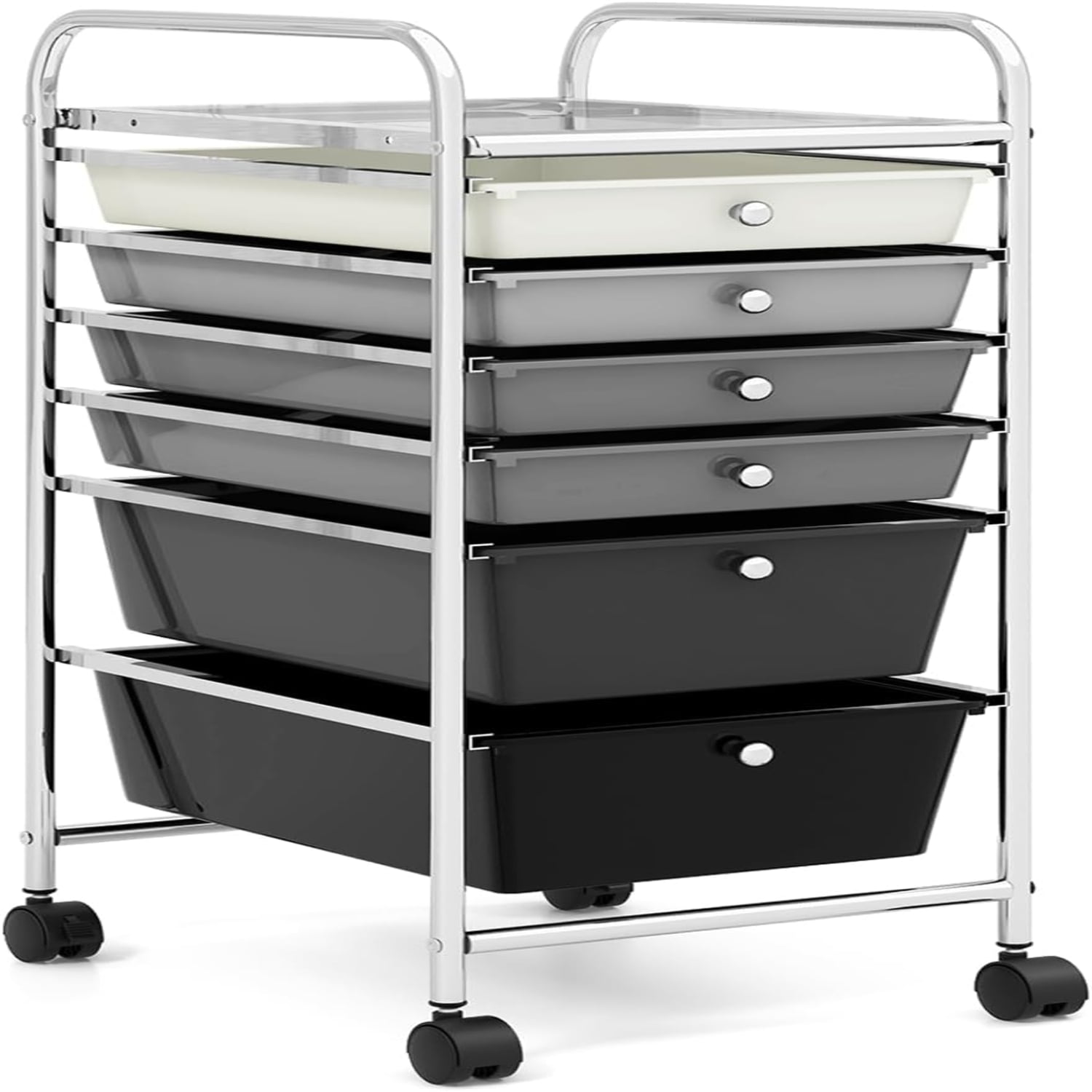 6 Drawer Rolling Cart Craft Cart with Wheels and Drawers Art Cart ...