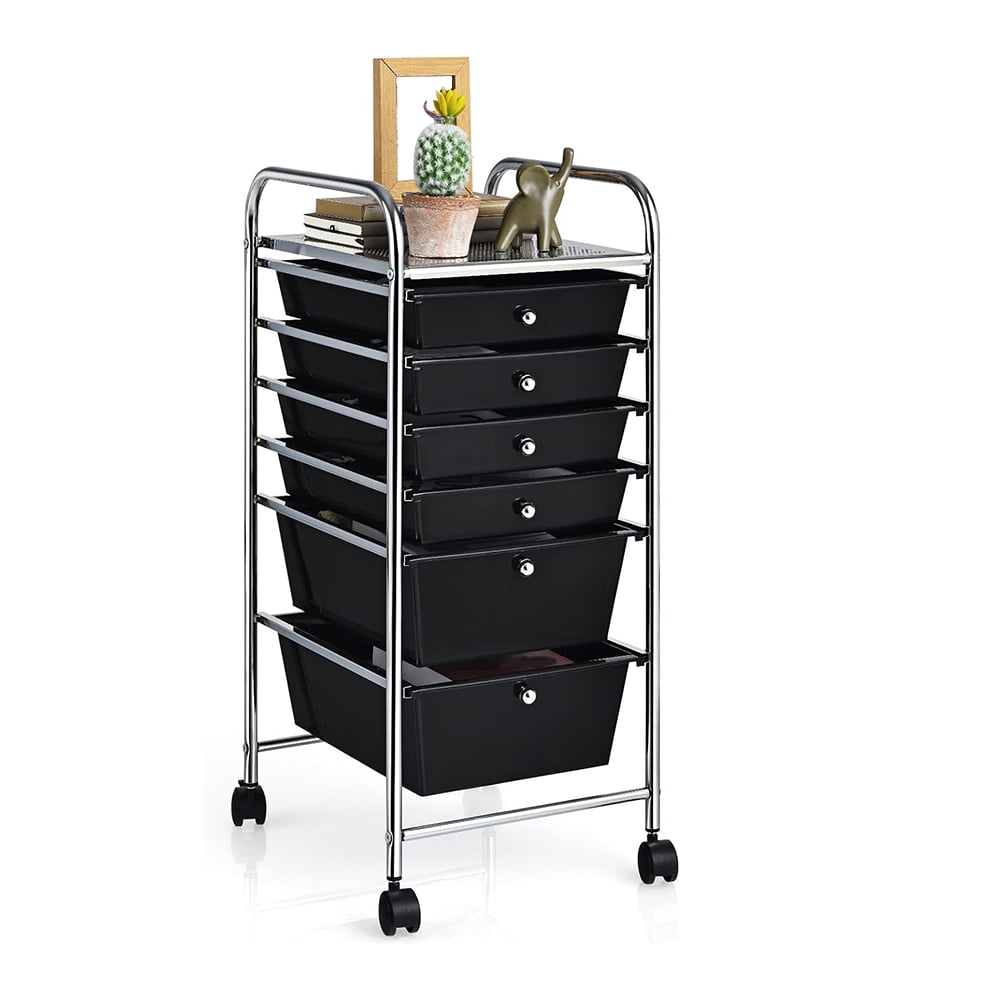 6-Drawer Rolling Storage Cart - Classroom Organization on Wheels with ...