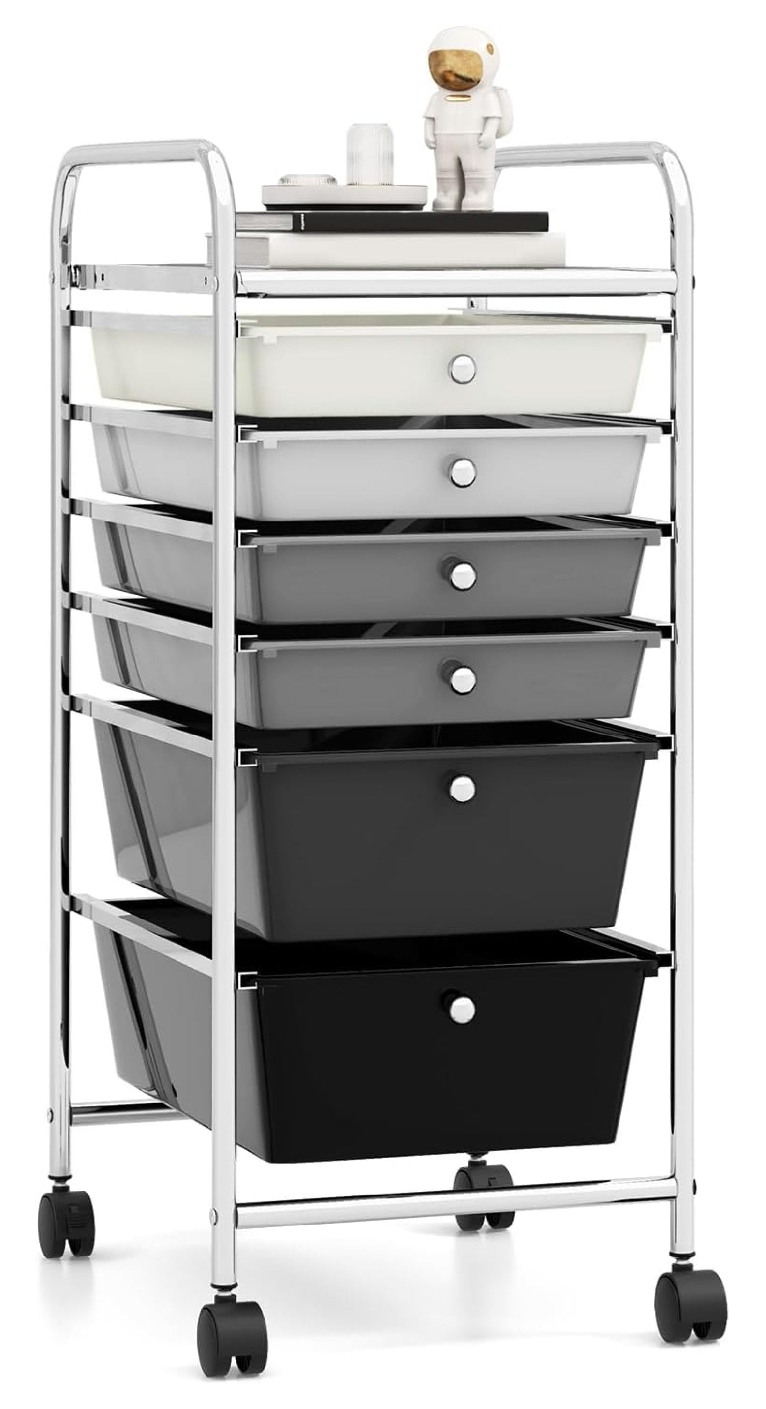 6-Drawer Rolling Storage Cart - Classroom Organization on Wheels w ...