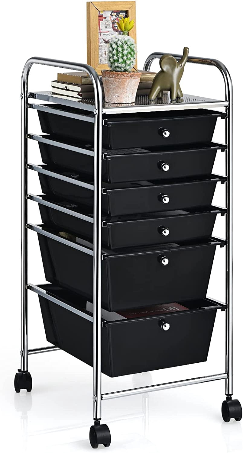 6-Drawer Rolling Storage Cart - Classroom Organization on Wheels w ...