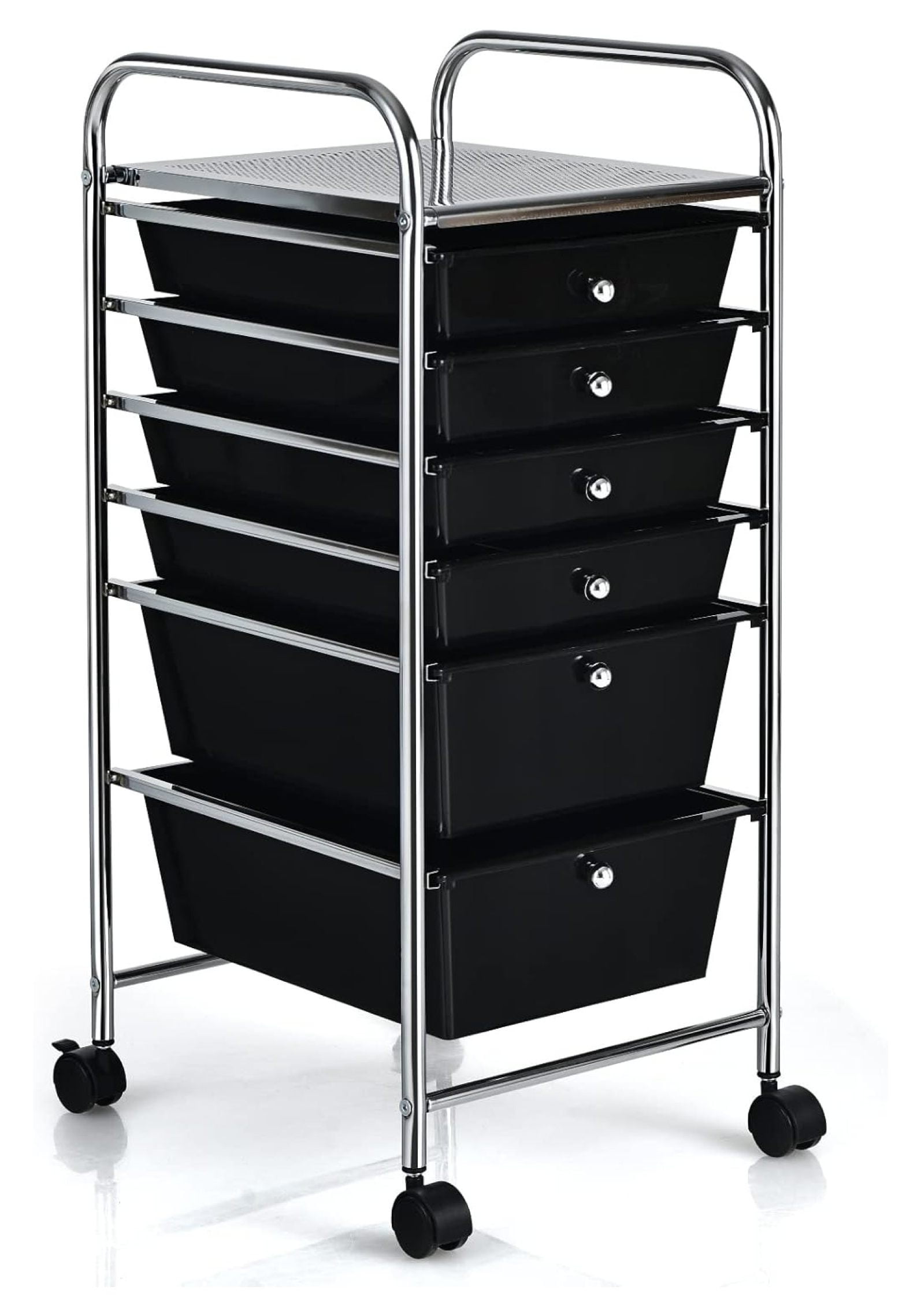 6-Drawer Rolling Storage Cart, Multifunctional Art Craft Organizer Cart ...