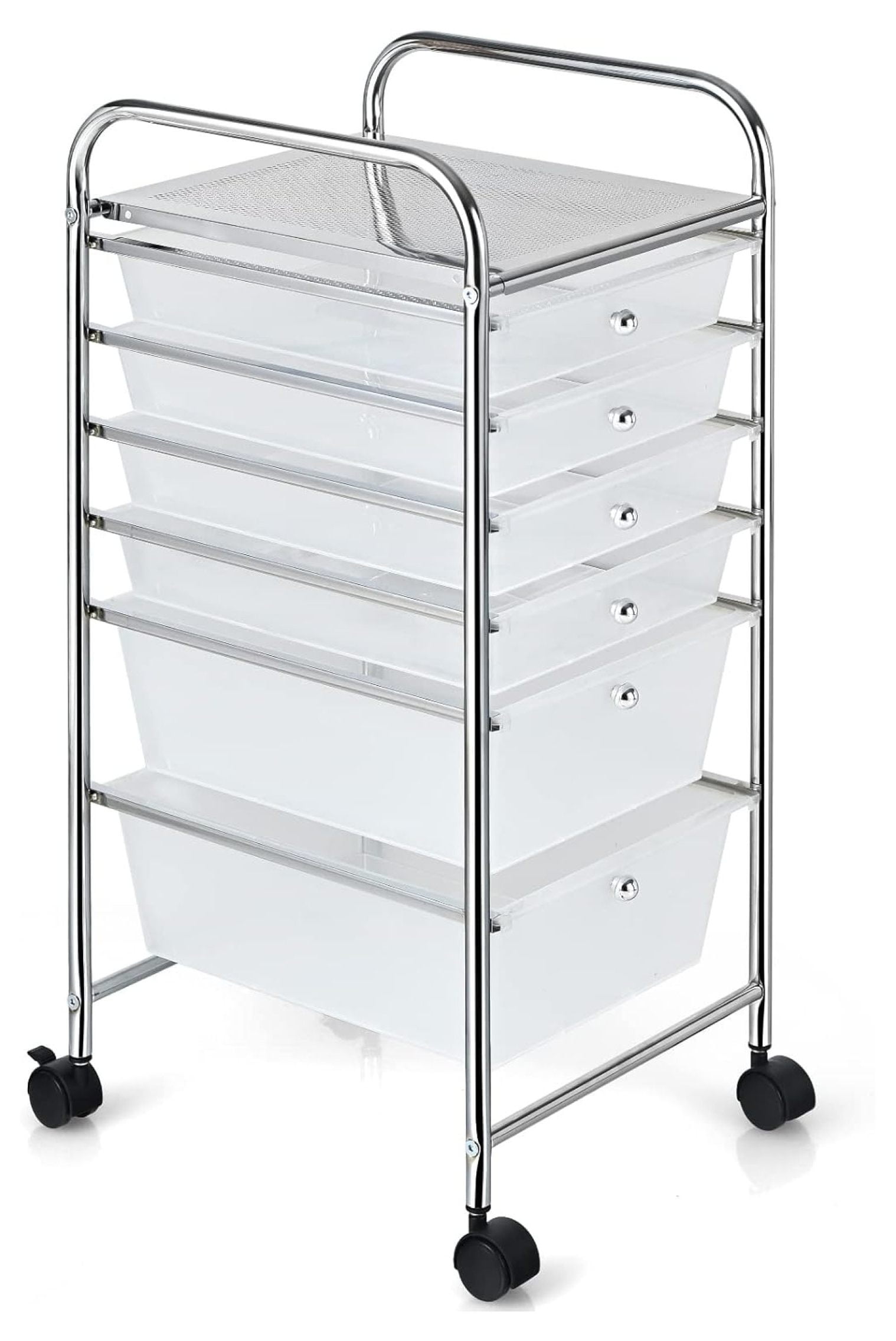 6-Drawer Rolling Storage Cart, Multifunctional Art Craft Organizer Cart ...