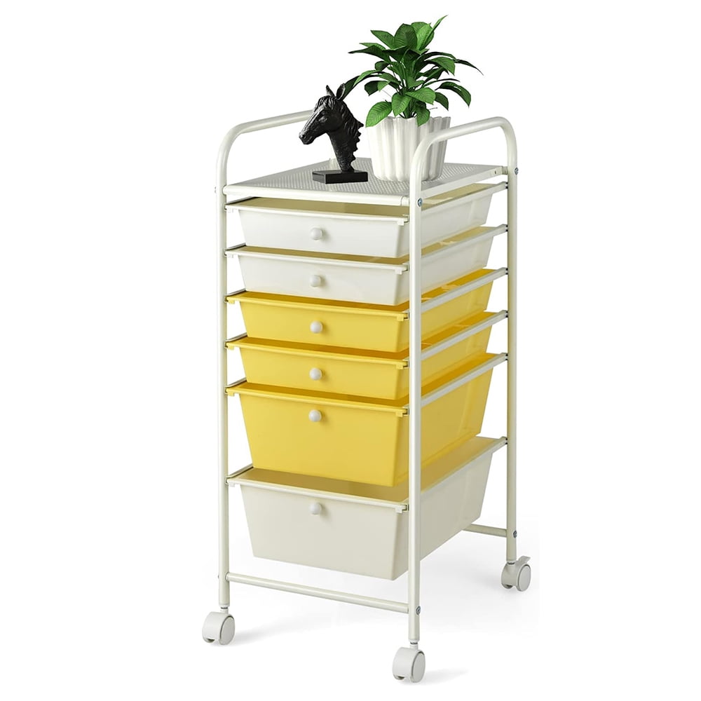 6-Drawer Rolling Storage Cart, Multifunctional Art Craft Tools ...