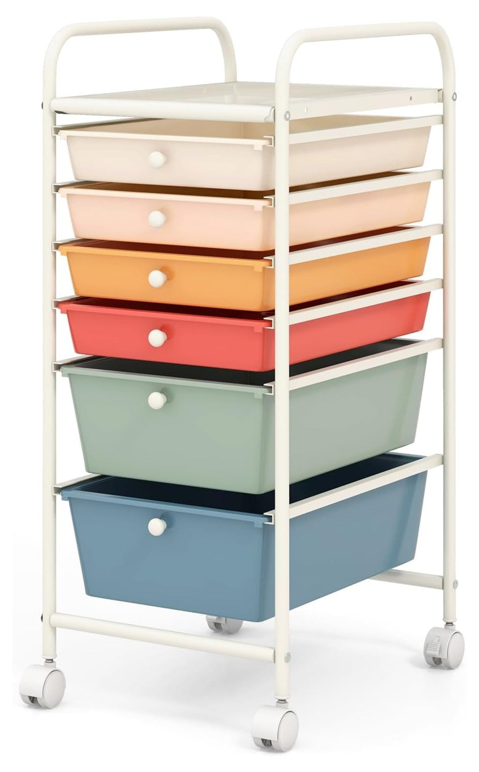 6-Drawer Rolling Storage Cart, Multifunctional Art Craft Tools ...