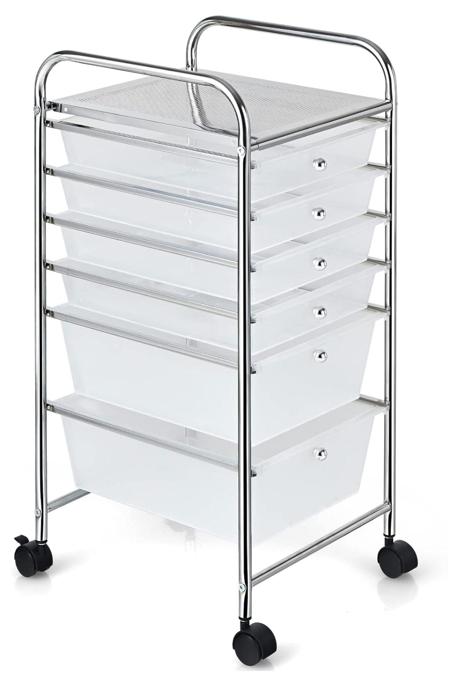 6-Drawer Rolling Storage Cart, Multifunctional Art Organizer Cart ...